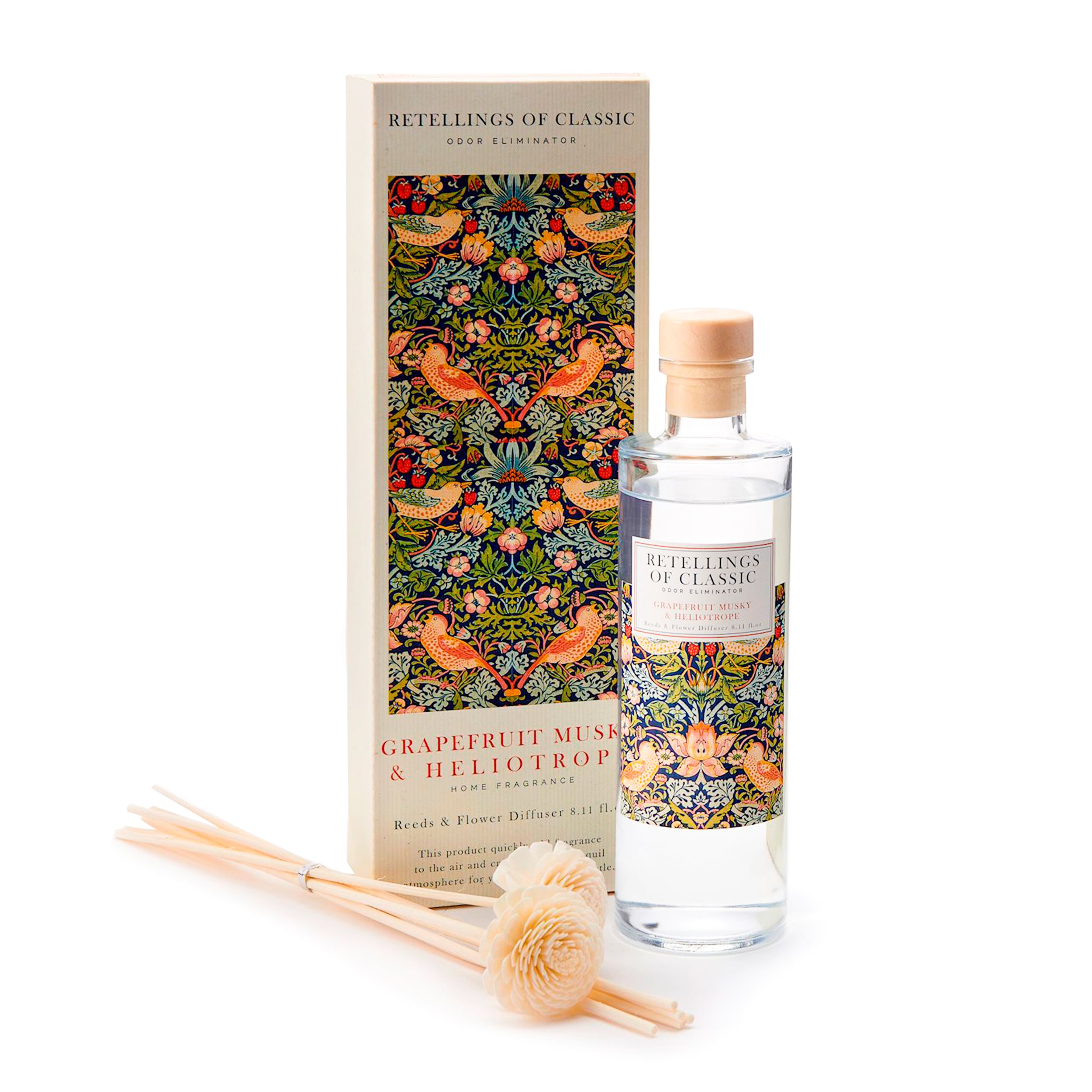 Diffuseur à roseaux - Pamplemousse & héliotrope | Boutique Kozy