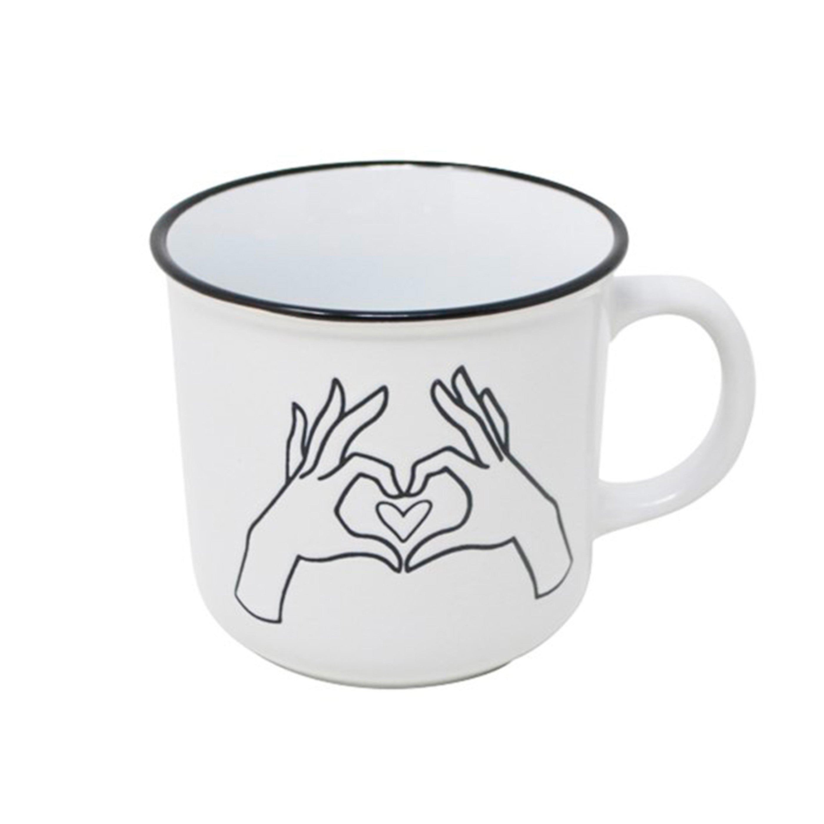 Tasse vintage - Mains en coeur | Tasses | Boutique Kozy
