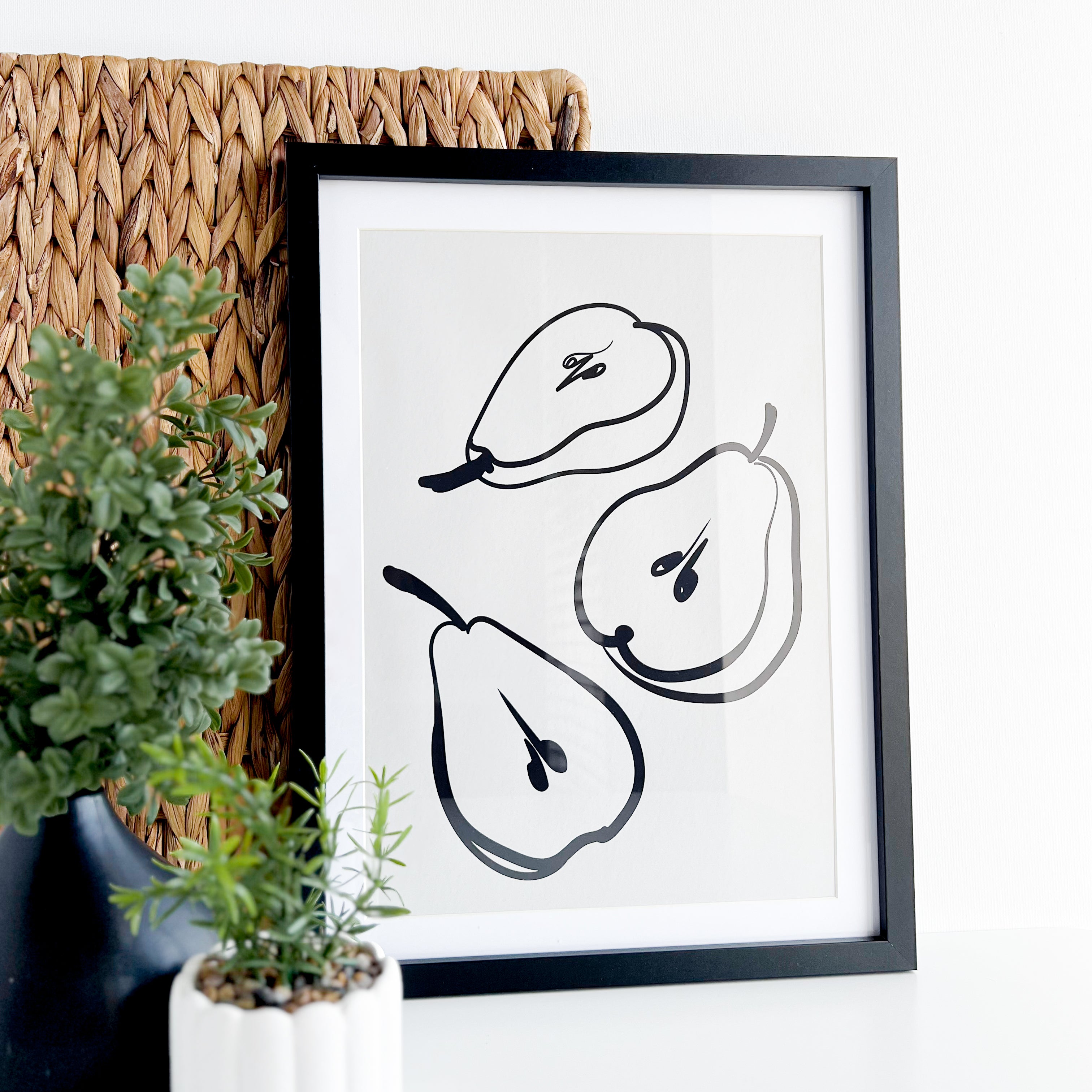 Wall frame - Sliced pears | Wall frames | Boutique Kozy