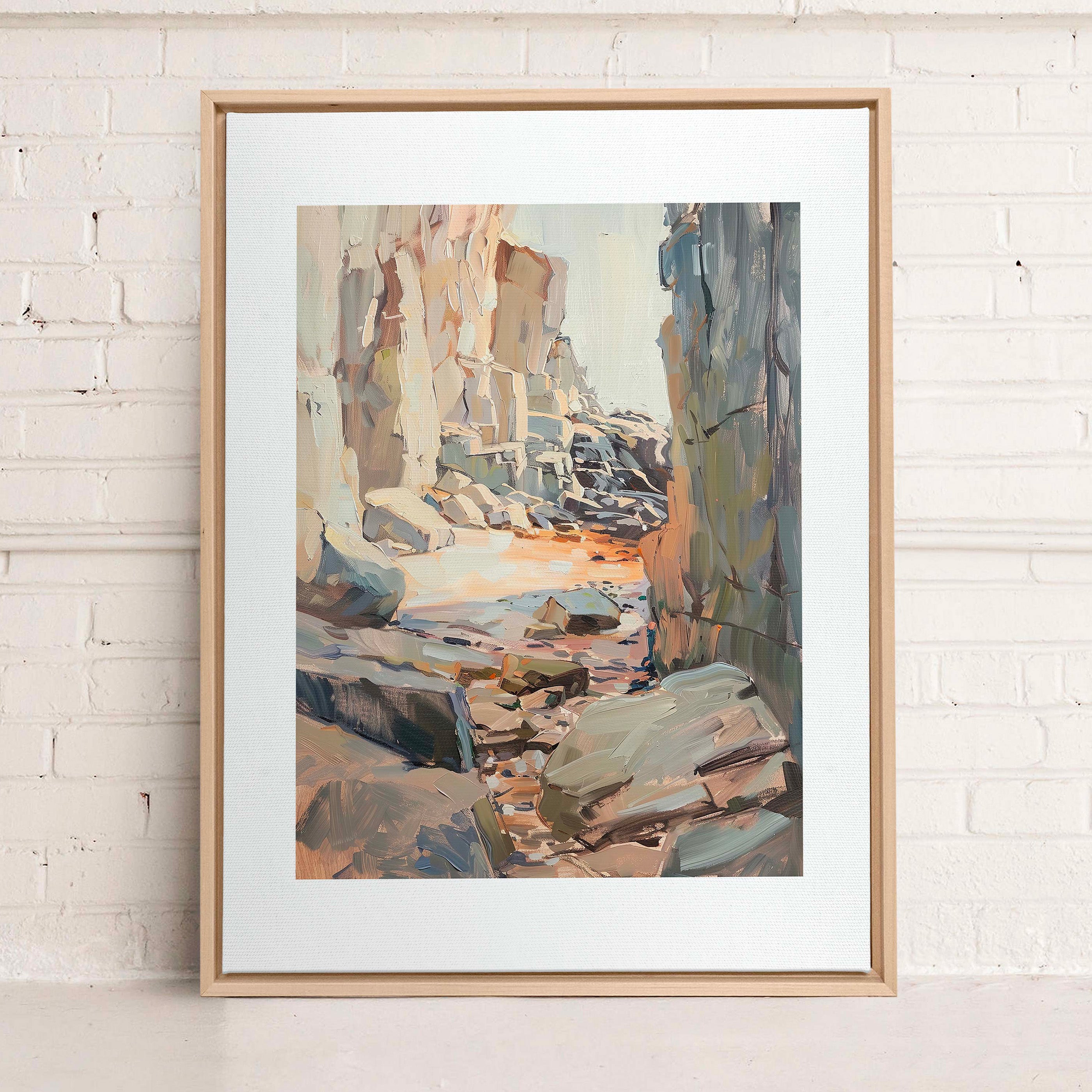 Canvas - Rocky pathway | Wall decoration | Boutique Kozy
