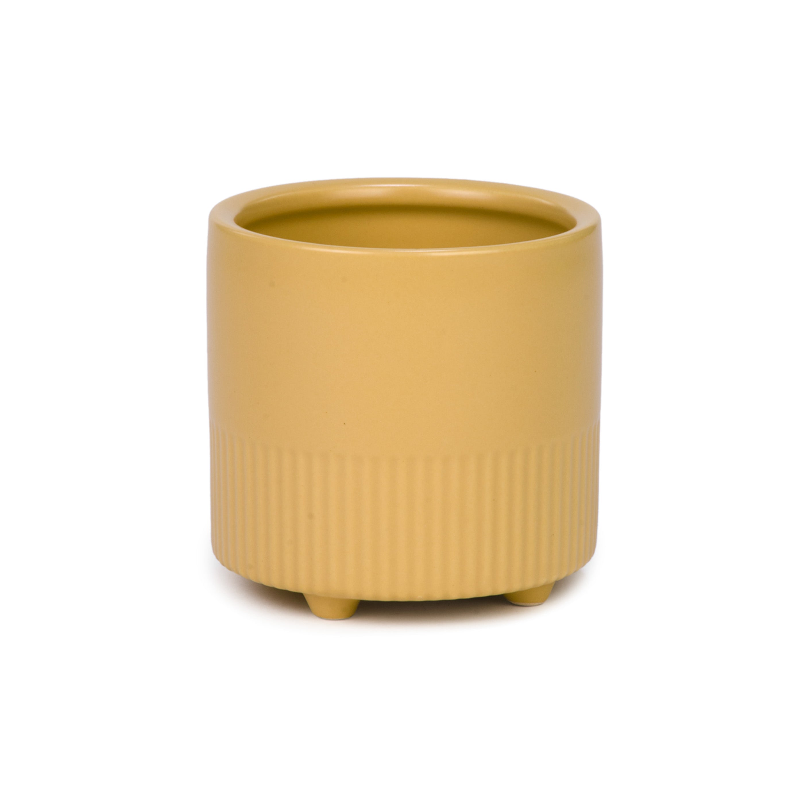 Standing yellow planter | Pots | Boutique Kozy