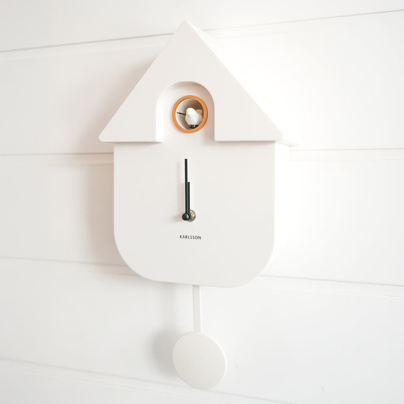 Horloge coucou blanche - Design élégant et original | Boutique Kozy